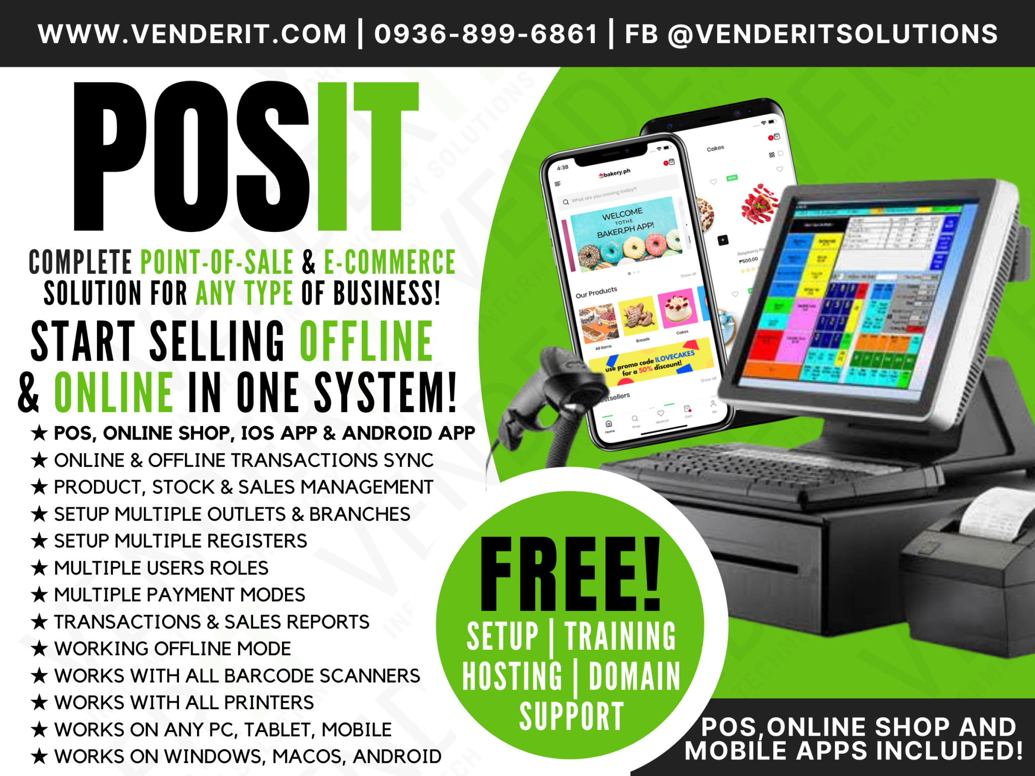 POSIT – Complete Point-Of-Sale Website and Mobile App Solution - VenderIT