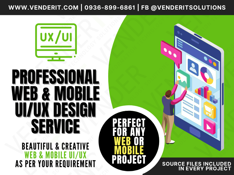 Professional Web or Mobile App UI/UX Design - VenderIT